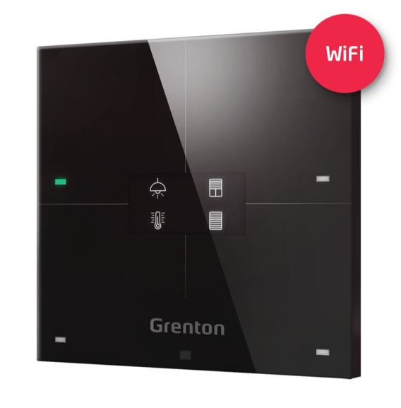 GRENTON SMART PANEL 4B WiFi, OLED, czarny | WSP-204-W-01